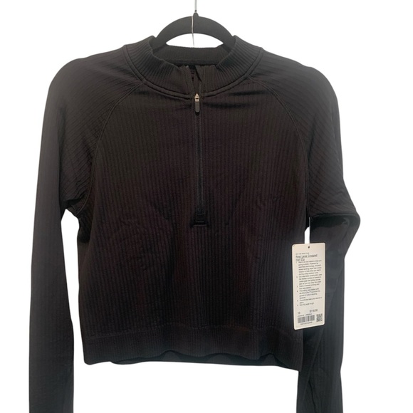 lululemon athletica | Tops | 55 Nwt Lululemon Rest Less Cropped Half ...